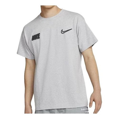 Nike Alphabet Logo Graffiti Round Neck Short Sleeve Gray 'Grey' - CW5583-902 | Solesense