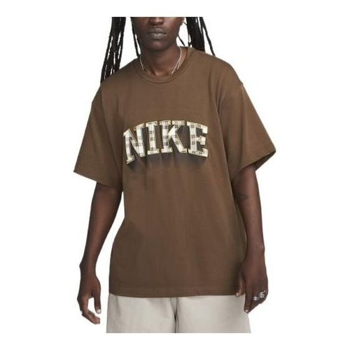 Nike Check Logo T-Shirt 'Cocoa' - FB2736-259 | Solesense