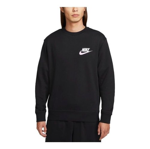 Nike Club French Terry Crew Sweatshirt Asia Sizing 'Black' - FB7685-010 ...