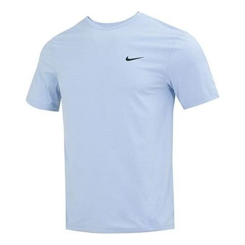 Nike Dri-FIT UV Hyverse Short Sleeve Fitness Top 'Blue' - DV9840-479 ...