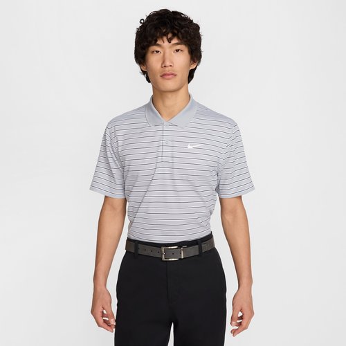 Nike Dri-FIT Victory Striped Golf Polo 'Wolf Grey/White' - DH0829-012 ...
