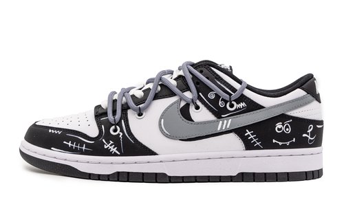 Nike Dunk Low 'Graffiti Monster Black White' - 618519 | Solesense