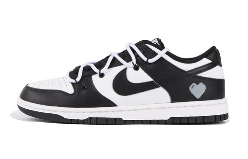Nike Dunk Low 'Heart Deconstructed Black White' - 617969 | Solesense