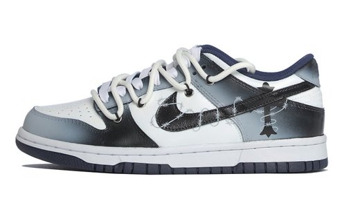 Nike Dunk Low 'Thorn Cross Black Grey' - 614106 | Solesense