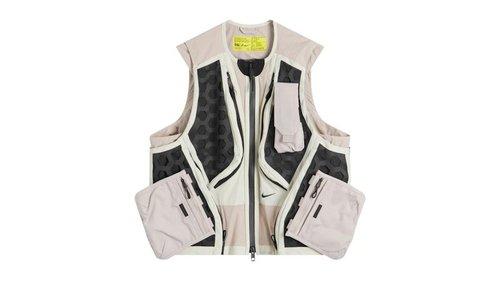 Nike ISPA Modular Pocket Vest 'Light Bone/Moon Particle/Black' | Solesense