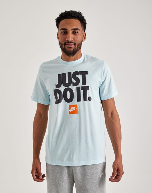 Nike Just Do It Tee 'Light Blue' - DZ2989-474 | Solesense