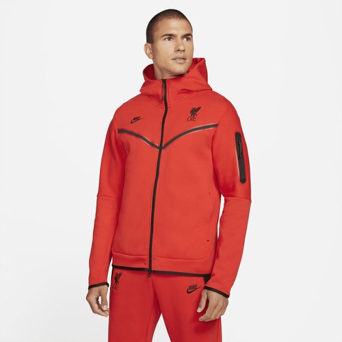 Nike Liverpool FC Tech Fleece Windrunner Full-Zip Hoodie 'Rush Red ...