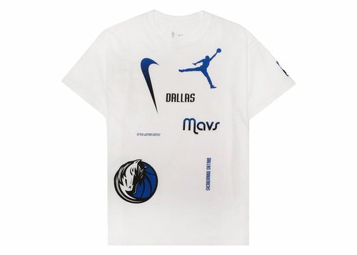 Nike NBA Dallas Mavericks Courtside Statement Loose Fit T-shirt 'White ...