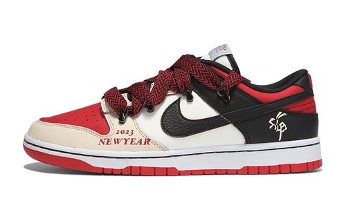 Nike NBA Dunk Low EMB 'Chinese New Year Rabbit Year Black Red' - 613527 ...