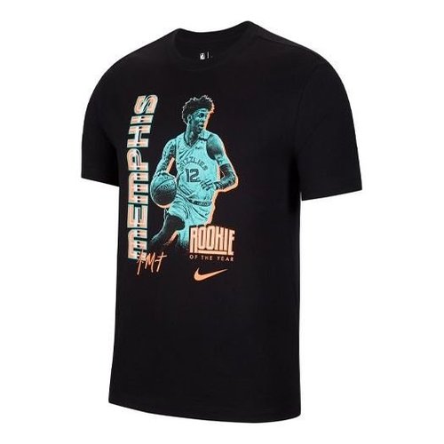 Nike NBA Ja Morant Portrait Printing Basketball Sports Short Sleeve ...