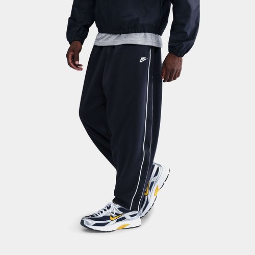 Nike Sportswear Club Oversized Knit Track Pants 'Obsidian/White/White ...