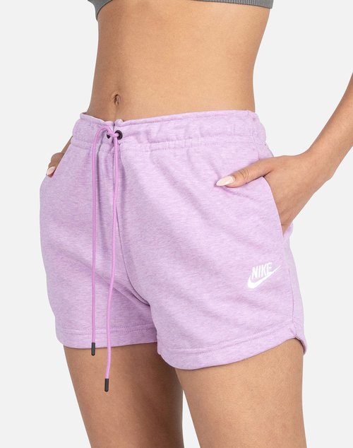 Nike NSW ESSENTIAL FRENCH TERRY SHORTS 'Violet Shock/Htr/White ...
