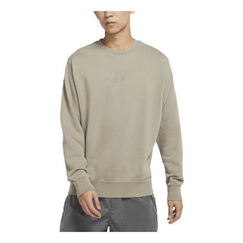 Nike Nsw French Terry Logo Printing Round Neck Pullover Long Sleeves ...
