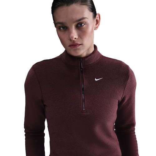 Nike Sportswear Phoenix Plush Slim Long-Sleeve Cozy Fleece 1/2-Zip Top ...