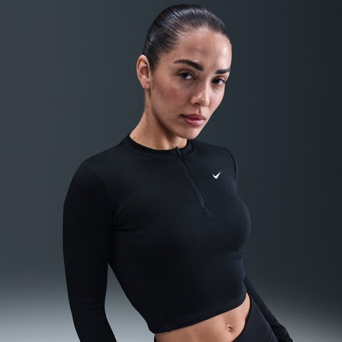 Nike One Dri-FIT 1/2-Zip Mid Layer 'Black/White' - IM7048-010 | Solesense