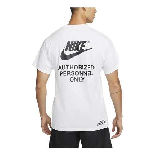 Nike Printing Alphabet Logo Round Neck Cotton Short Sleeve White 'Multi-Color' - DM6428-100 ...