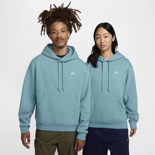 Nike SB Fleece Pullover Skate Hoodie 'Denim Turquoise/White' - FV7351 ...