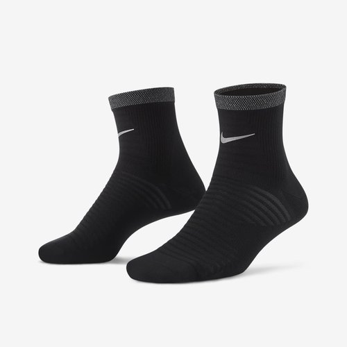 Nike Spark Lightweight Running Ankle Socks 'Black/Reflect Silver ...