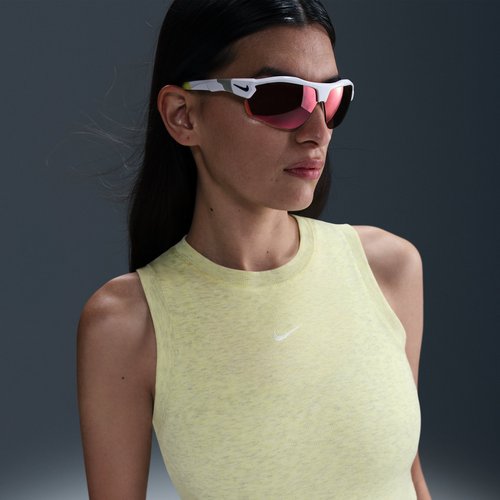 Nike Sportswear Chill Knit Tight Cropped Mini-Rib Tank Top 'Barely Volt ...