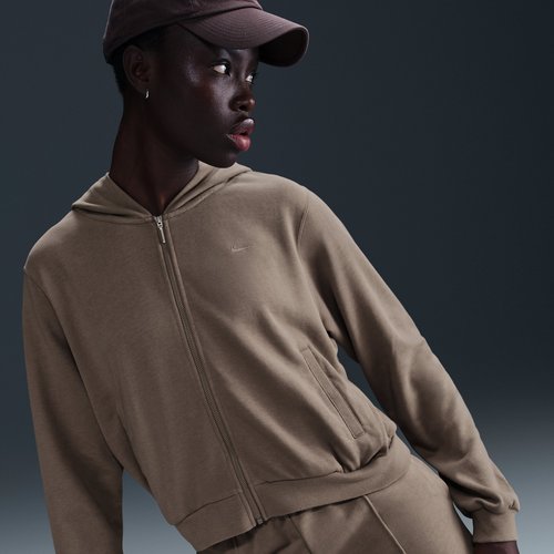 Nike Sportswear Chill Terry Loose Full-Zip French Terry Hoodie 'Mink ...