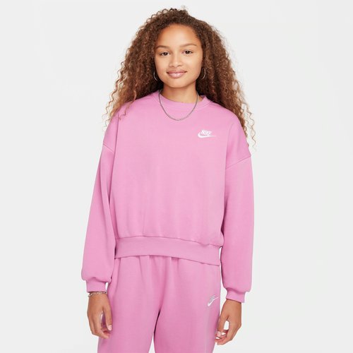 Nike Sportswear Club Fleece Boxy Crew-Neck Sweatshirt 'Magic Flamingo ...