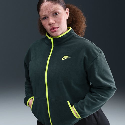 Nike Sportswear Club Fleece Loose Cozy Track Jacket Plus Size 'Seaweed ...