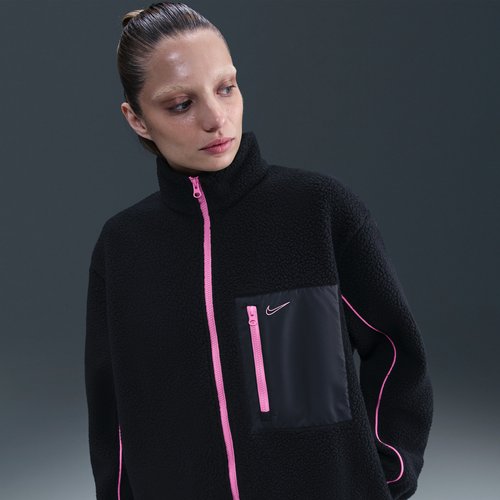 Nike Sportswear Full-Zip High-Pile Fleece Jacket 'Black/Black/Playful ...