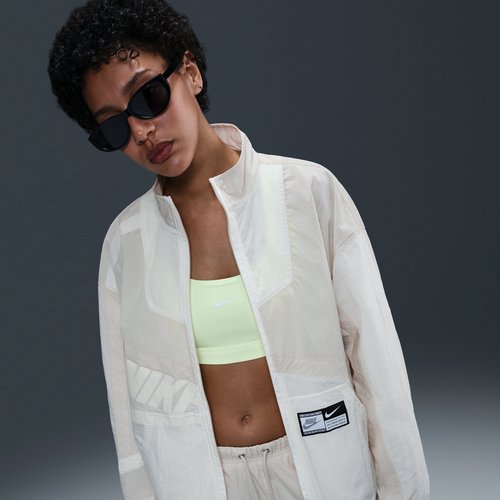 Nike Sportswear Oversized Woven Jacket 'Sail/Light Orewood Brown/Light ...