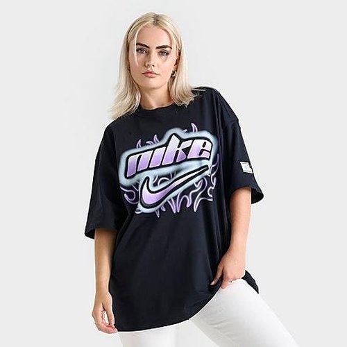 Nike Sportswear Oversized Graphic T-Shirt 'Black' - FZ1146-010 | Solesense