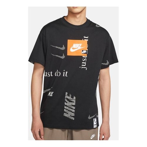 Nike Sportswear Pattern Short Sleeve 'Black' - CW0378-010 | Solesense