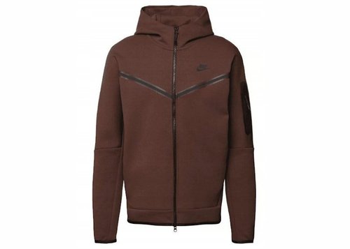 Nike Sportswear Tech Fleece FullZip Hoodie 'Baroque Brown' - DV0537-237 | Solesense