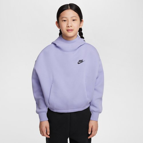 Nike Sportswear Tech Fleece Oversized Hoodie 'Lilac Ice/Black' - HF8188 ...