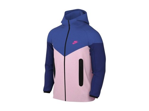 Nike Sportswear Tech Fleece Windrunner Full-Zip Hoodie 'Game Royal/Pink ...