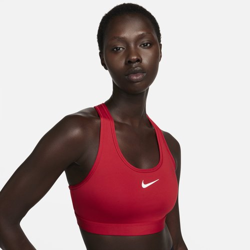Nike Swoosh Medium Support Padded Sports Bra 'Gym Red/University Red ...