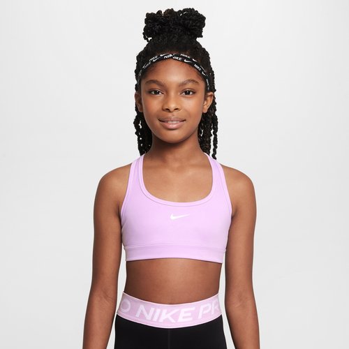 Nike Swoosh Sports Bra 'Doll/White' - FJ7161-537 | Solesense