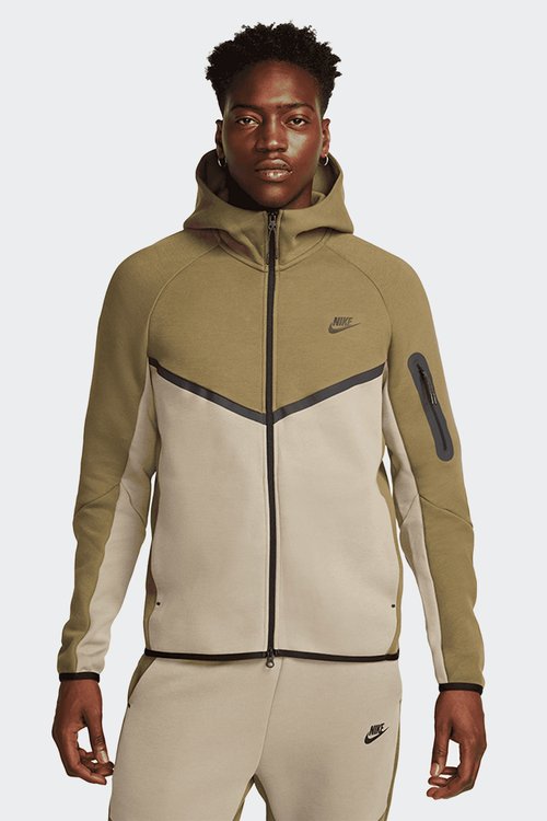 Nike Tech Fleece Full-Zip Windrunner Hoodie 'Medium Olive Light Army ...