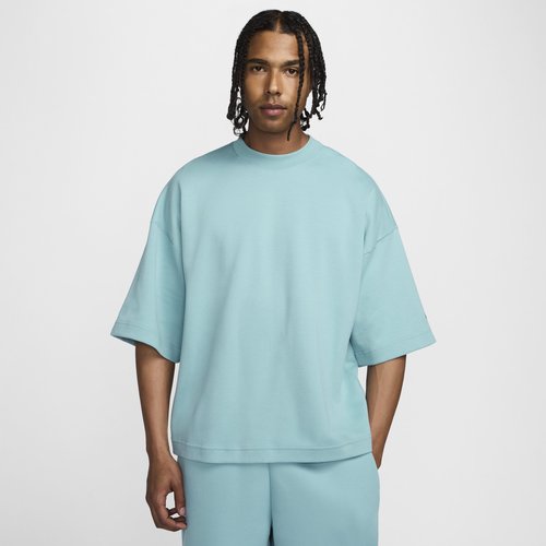 Nike Tech Short-Sleeve Fleece Top 'Denim Turquoise/Denim Turquoise ...