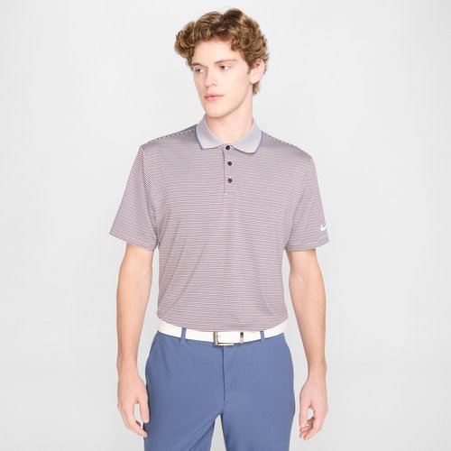 Nike Tour Dri-FIT Striped Golf Polo 'Platinum Violet/White' - FZ7479 ...
