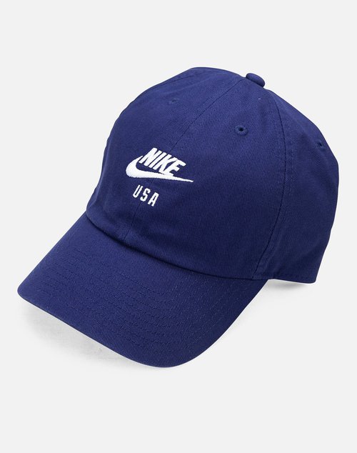 Nike U.S. Heritage86 Swoosh Hat 'Blue' - CU8103-421 | Solesense