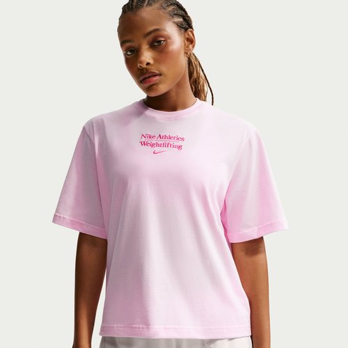 Nike Weightlifting Boxy T-Shirt 'Pink Foam/Pink' - APS535NAWL-PNF ...