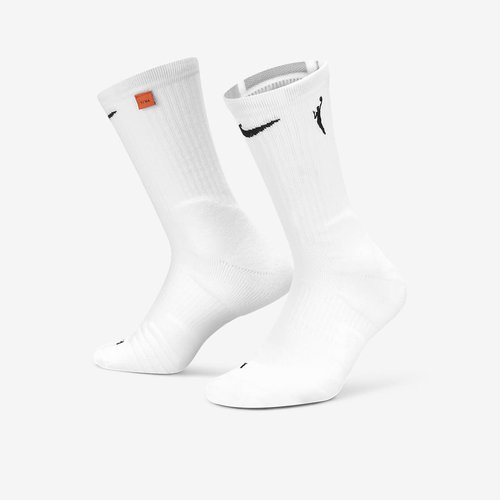 WNBA Elite Nike Basketball Crew Socks 'White/Wolf Grey' - DN1035-100 ...