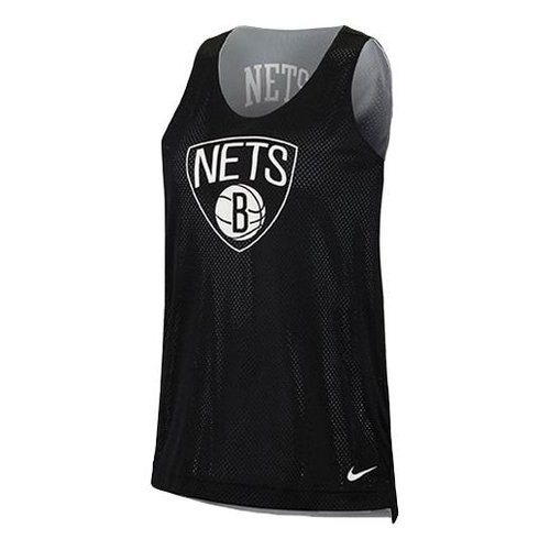 Nike x NBA Brooklyn Nets Reversible Training Jersey 'Black Grey ...