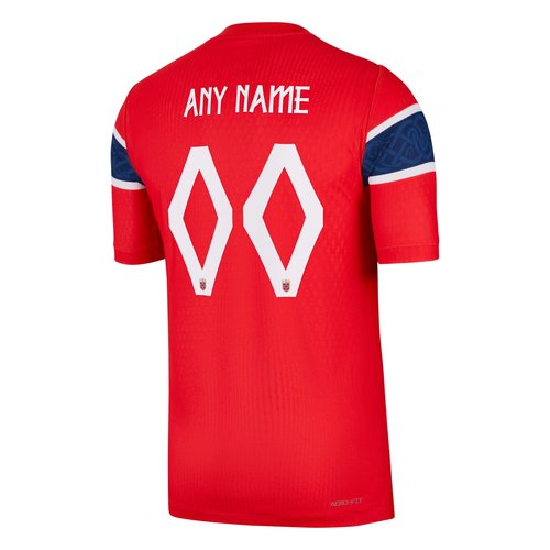 Norway 2026/27 Match Home Nike Aero-FIT Soccer Authentic Custom Jersey ...