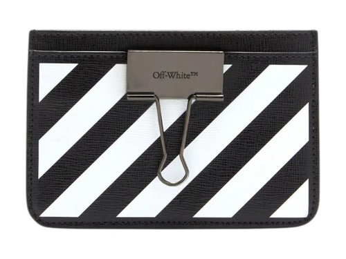 OFF-WHITE Off OFF Card Case Binder Simplein 'Black/White' | Solesense