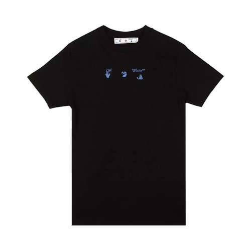 OFF-WHITE Liquid Mirko Print T-Shirt 'Black/Blue ...