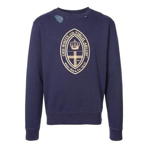 OFF-WHITE Printing Casual Solid Color Version 'Dark Blue ...