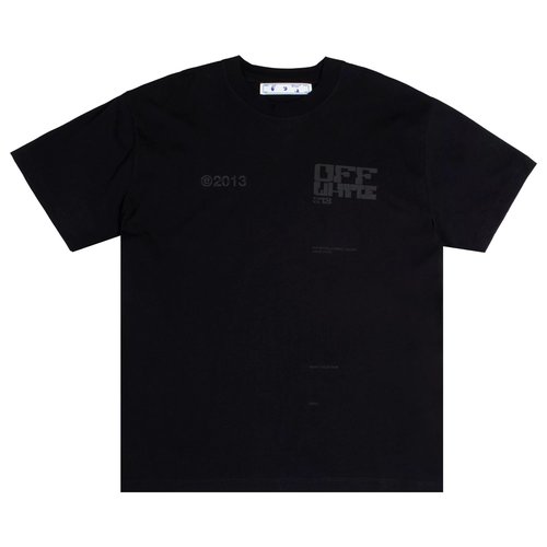 OFF-WHITE Tech Marker Short-Sleeve Over Tee 'Black/White ...