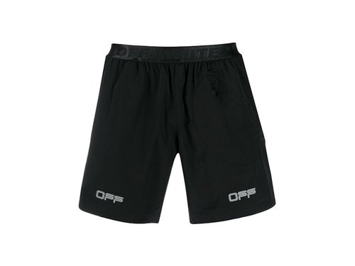 OFF-WHITE OFFWHITE Track Shorts 'Black/Silver' - OMVH001R20G380291091 ...