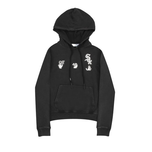 OFF-WHITE x MLB Chicago White Sox Hoodie 'Black/White ...