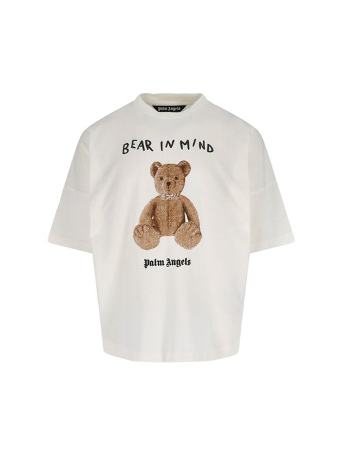 Palm Angels bear In Mind T-shirt - PMAA10BF25JER0040360OFFWHITE | Solesense